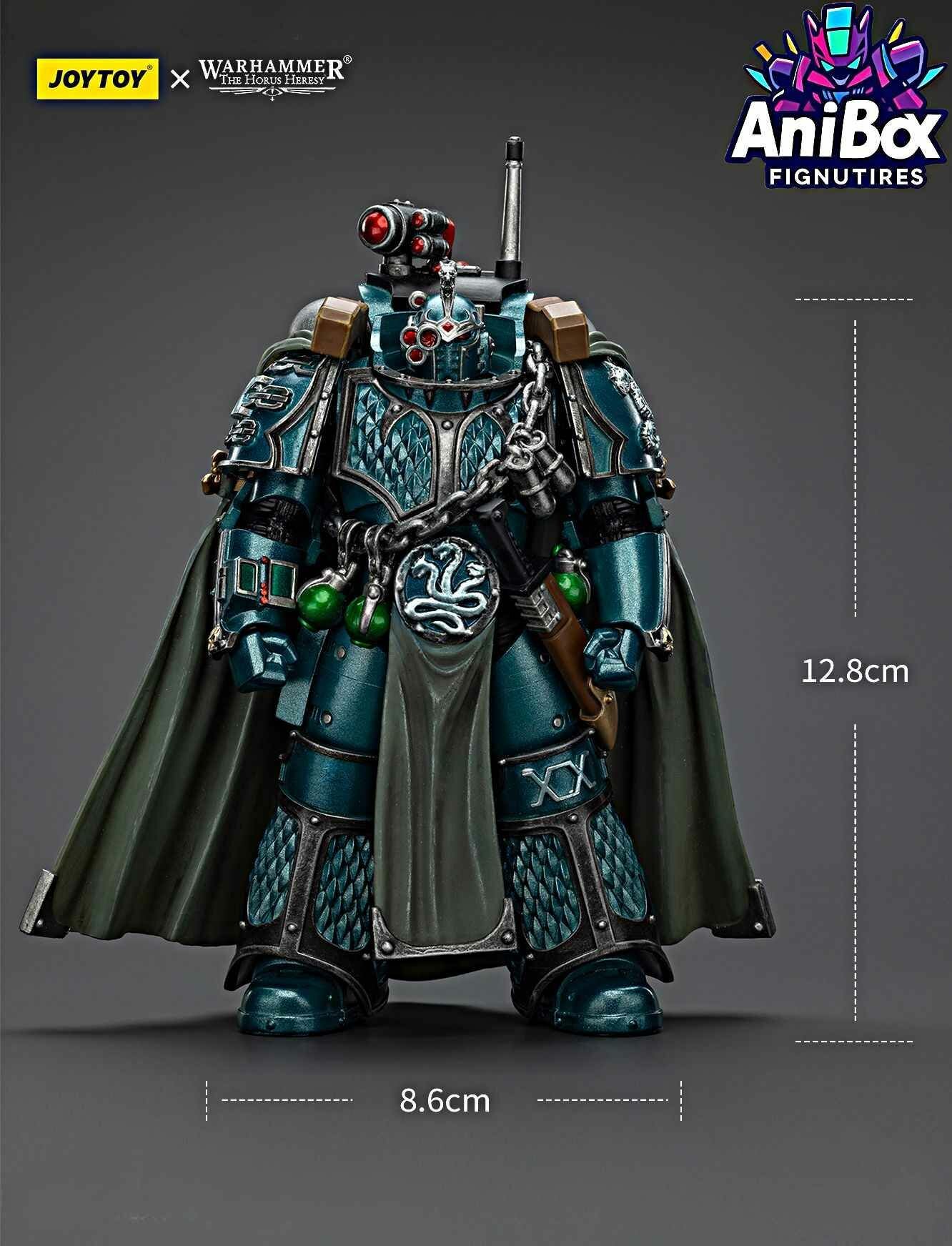 AniBox Warhammer 40000 Alpha Legion Exodus The One who is Many With Sniper Rifle And Power Dagger JOYTOY 1/18 подвижная фигурка сменные аксессуары высокая детализация