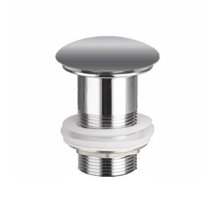 Донный клапан для раковины Ceramicanova CN2000MH без перелива, белый, серый, матовый, с системой клик-клак, латунный