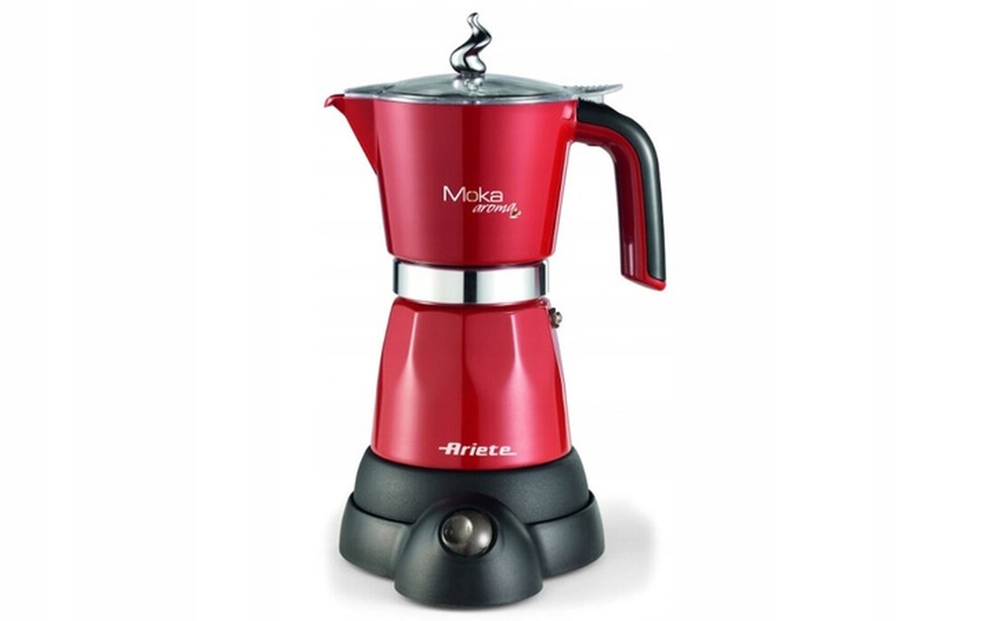Кофеварка гейзерная Ariete Mokina, объем 250 мл, цвет красный