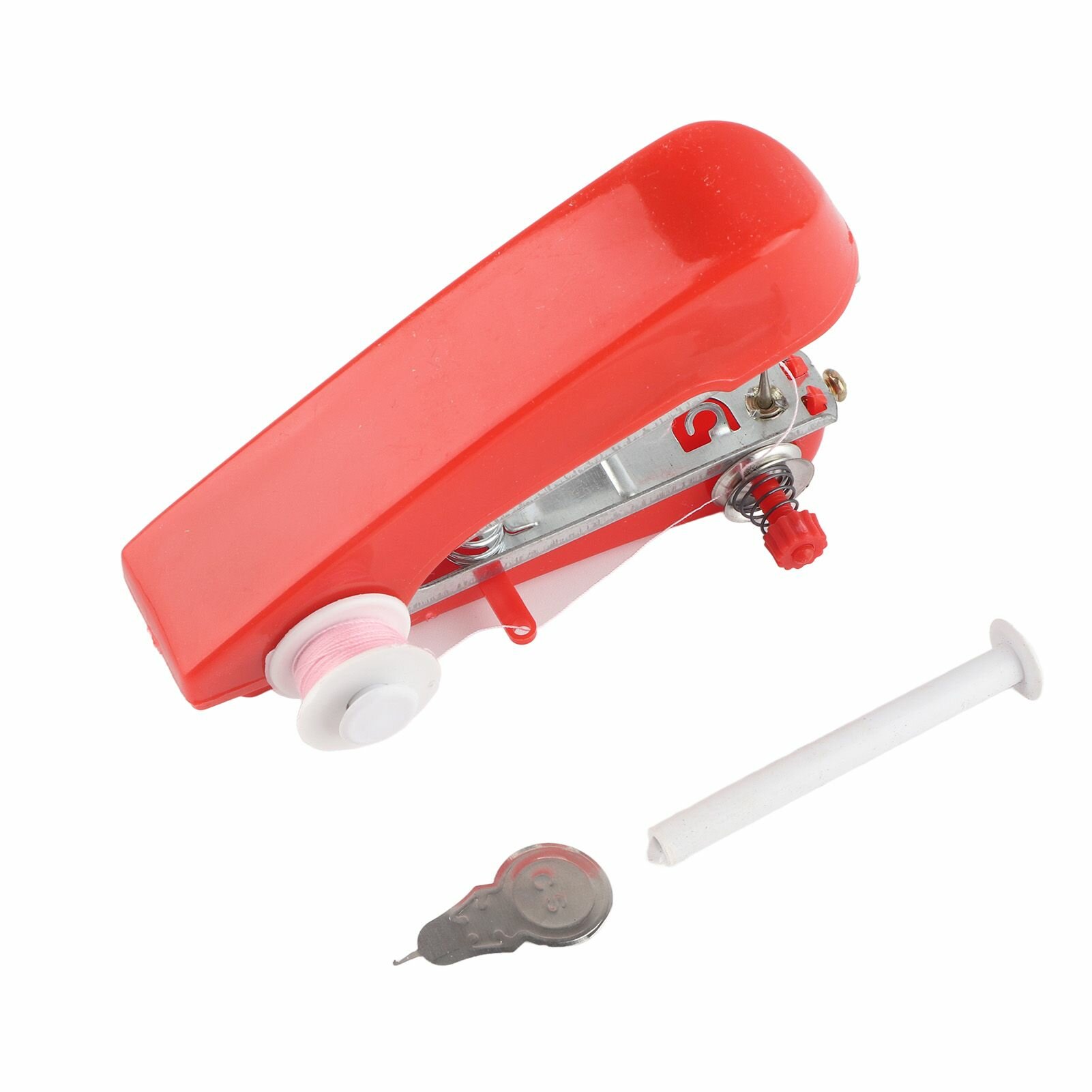 Портативная мини-швейная машинка, небольшая портативная нить, случайный цвет