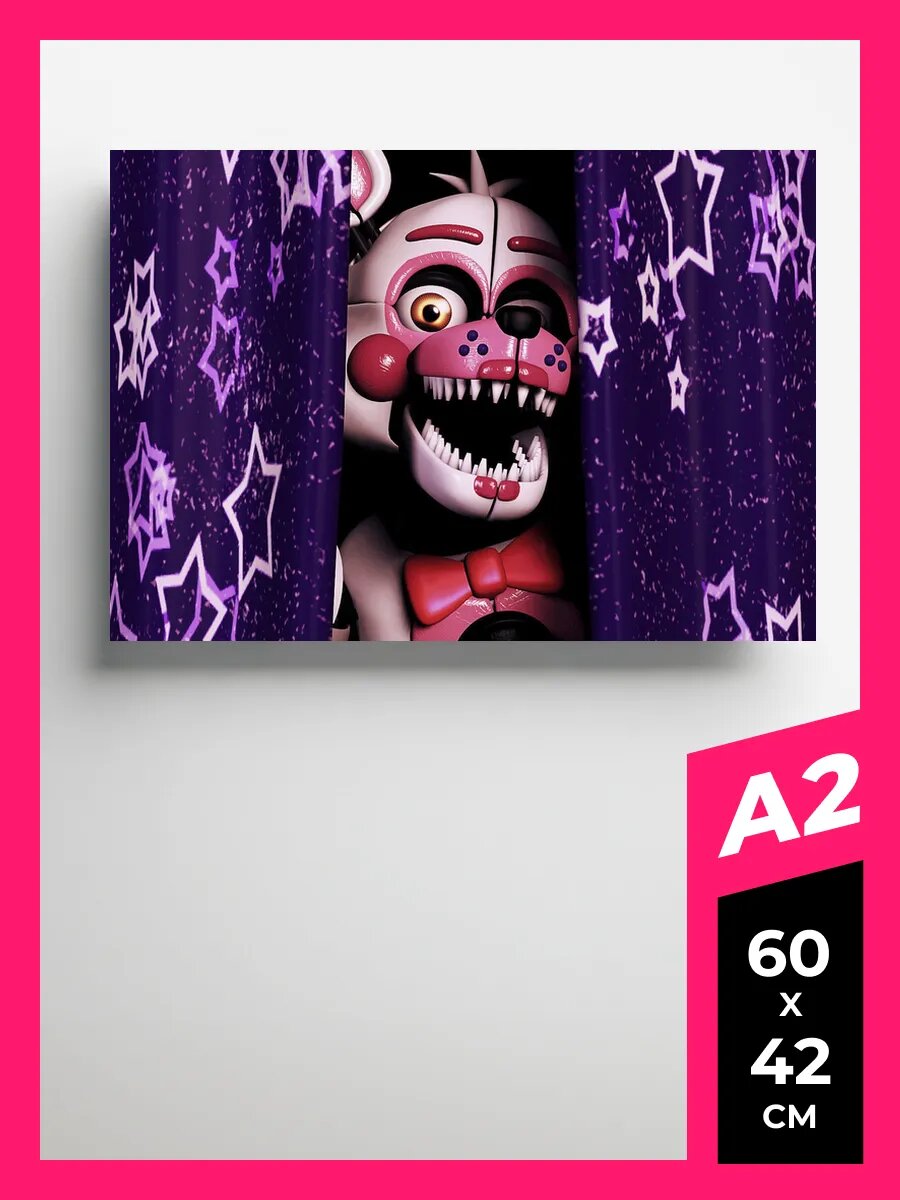 Постеры фнаф и плакаты FNAF Five Nights at Freddy’s 43, матовая фотобумага премиум качества