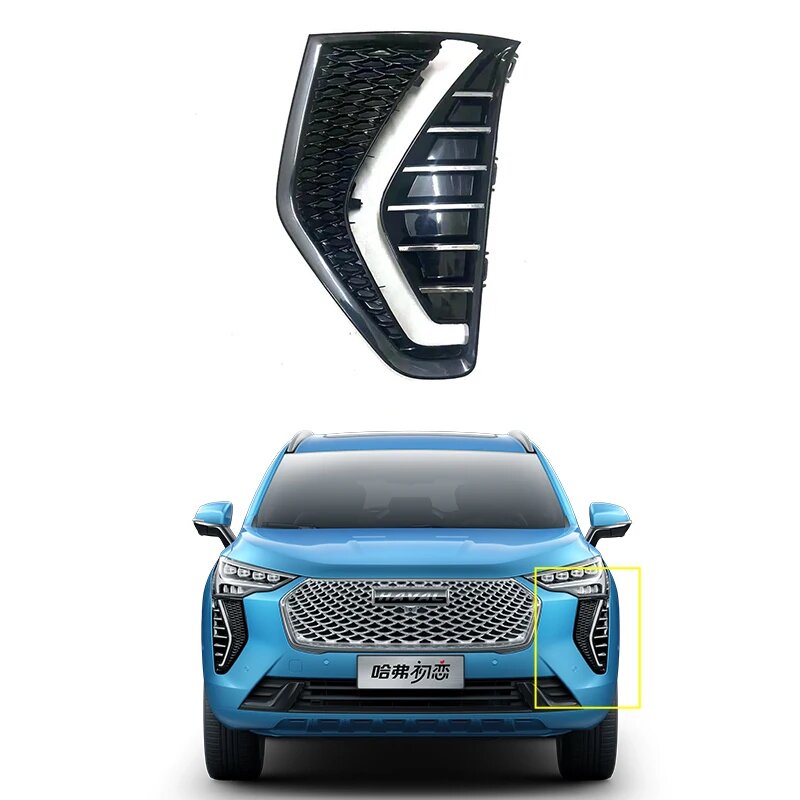 Для Great Wall Haval Jolion 2021 2022 2023 передний бампер противотуманная фара накладка рамка дневных ходовых огней левый и правый аксессуары Cover Left