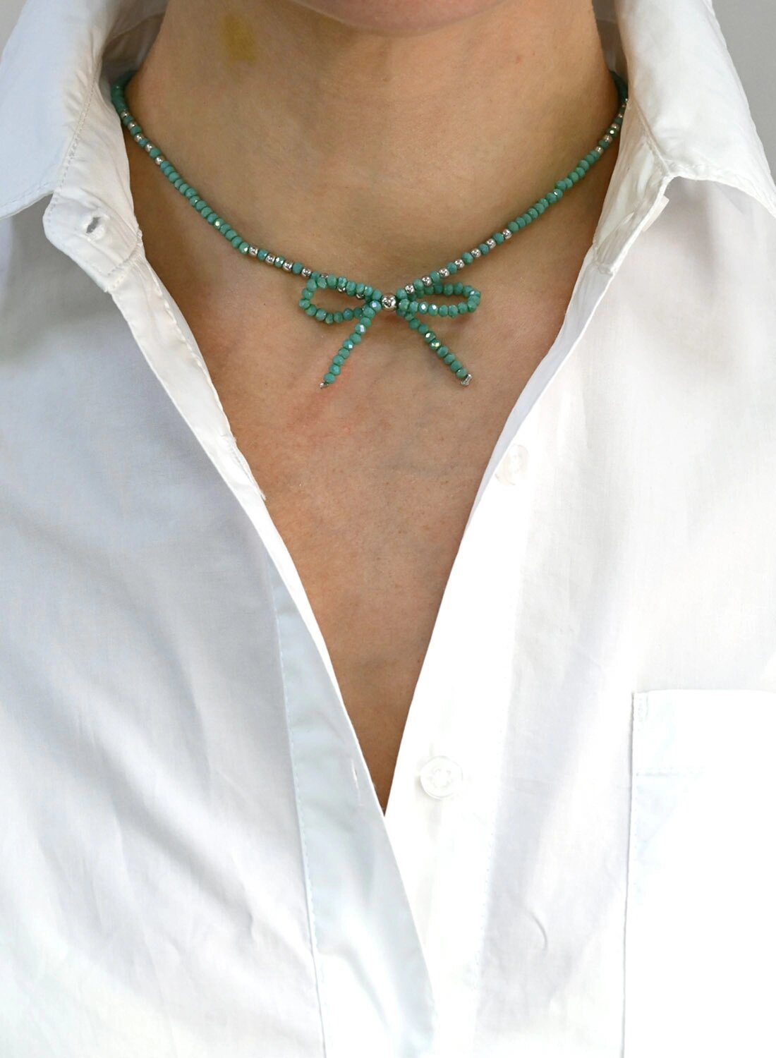 Чокер, циркон