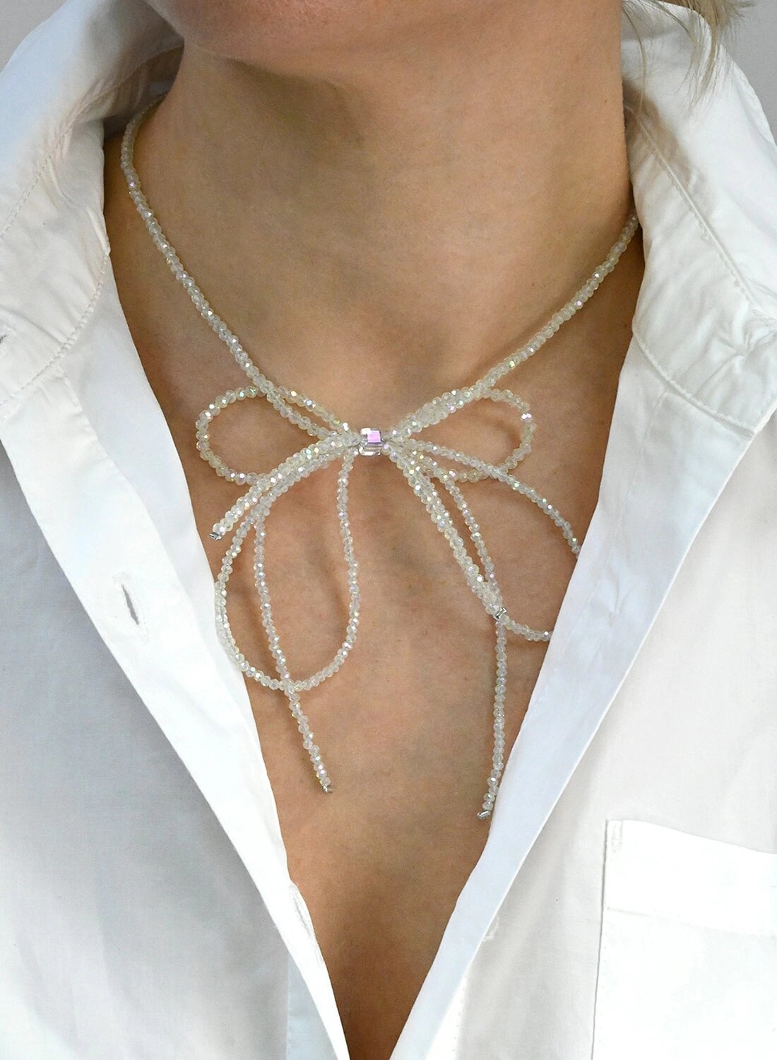 Чокер, циркон