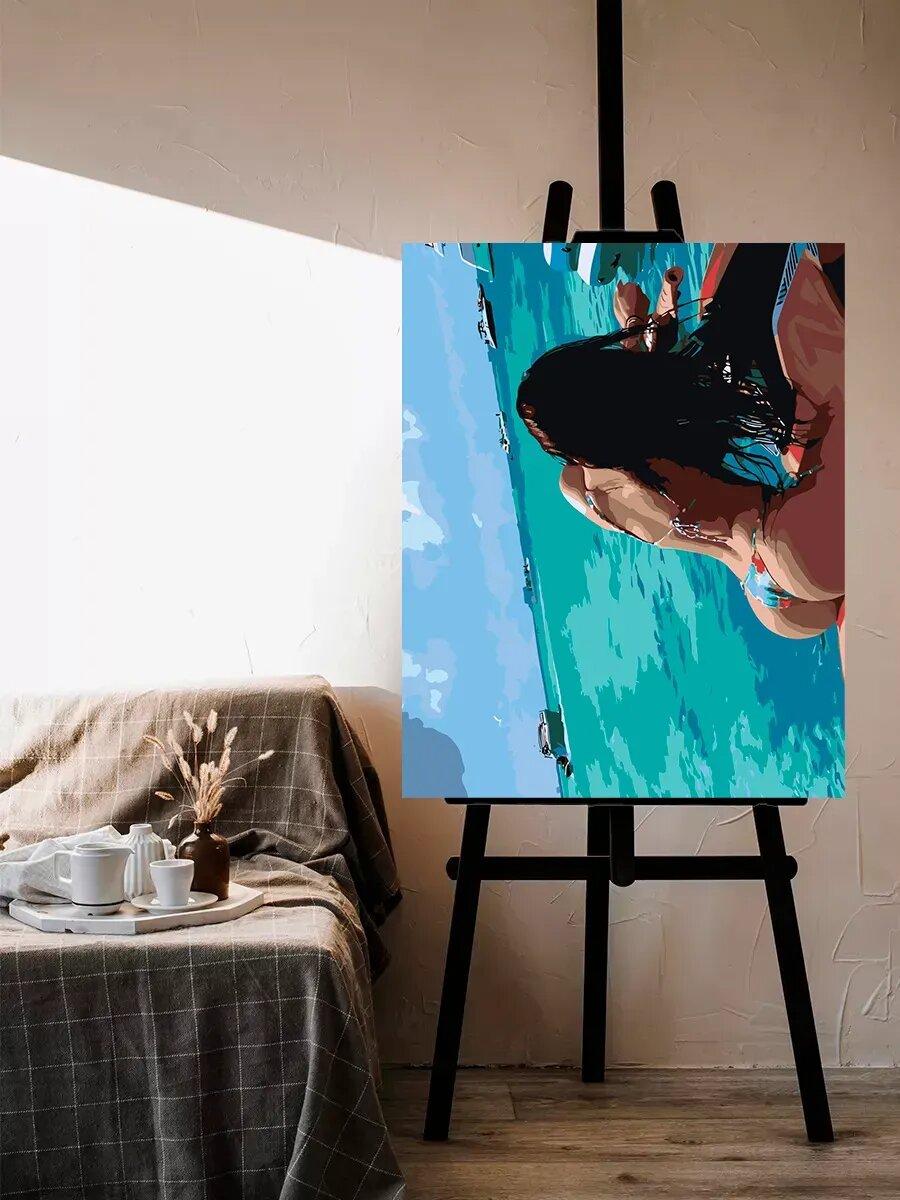 Картина по номерам Девушка в Купальнике с Красивой Попой