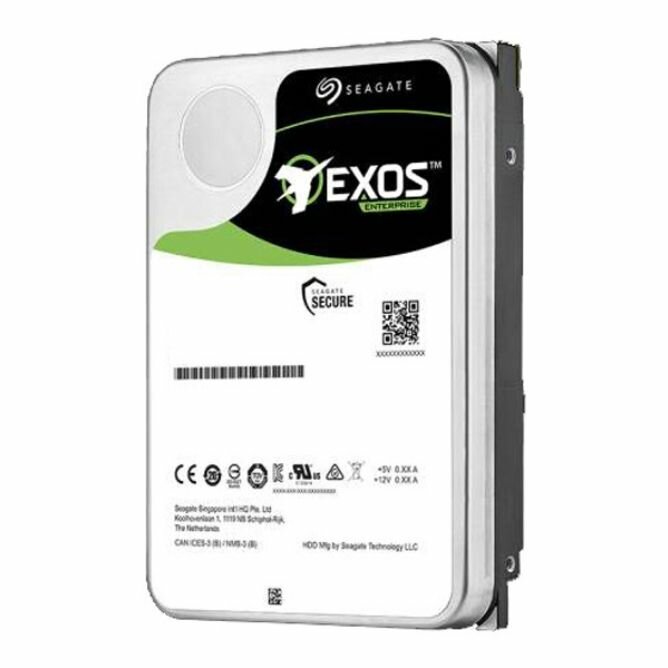 3.5" 12 ТБ Жесткий диск Seagate Exos (ST12000NM0008) - SATA3 6.0 Гбит/с, 7200 об/мин, кэш памяти - 256 МБ