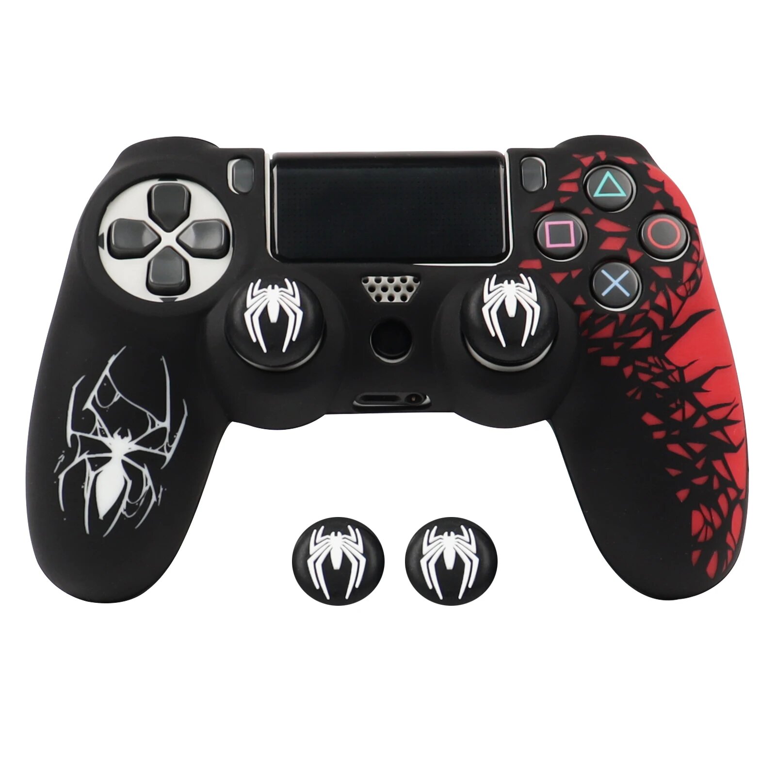 Чехол для контроллера PS4 Ralan, силиконовый Красный