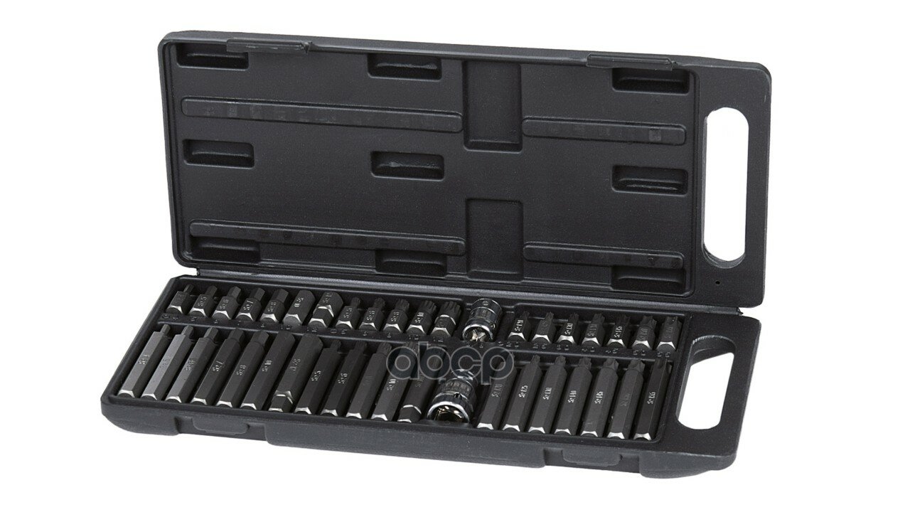 Набор бит 3/8 30мм 75мм. HEX: H4 H5 H6 H7 H8 H10 H12 TORX: T20 T25 T30 T40 T45 T50 T55 SPLINE: M TIREI арт. sh6y81s