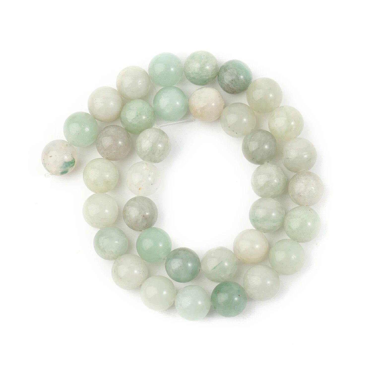 Бусины из нефрита African jade, 6 мм, изумрудный