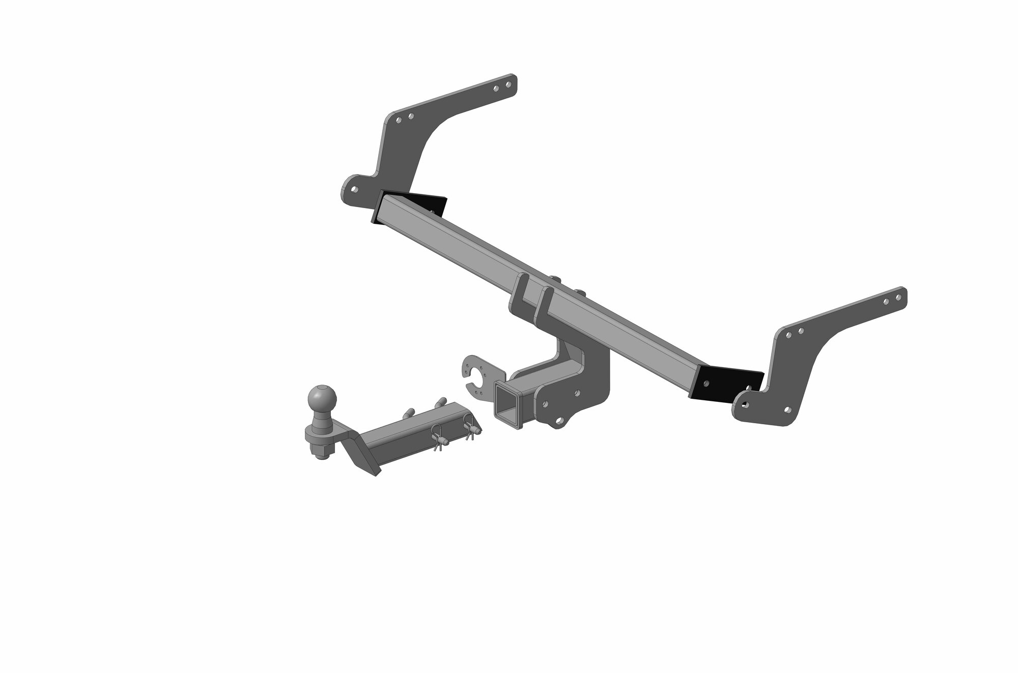 Фаркоп для Renault Duster (2011-2015, 2015-); Nissan Terrano (2014-) (быстросъемный квадрат-вставка 50*50) "Трейлер" 9042