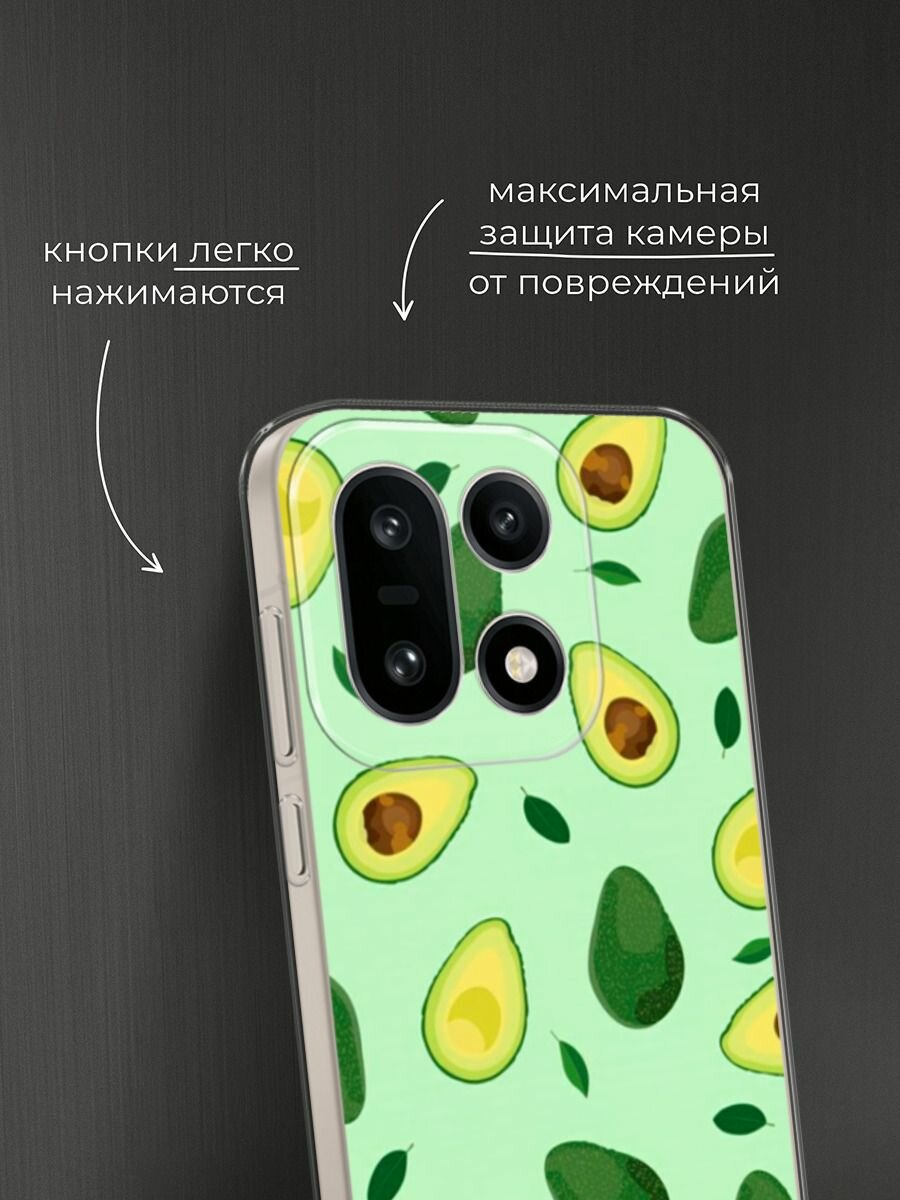 Силиконовый чехол на OnePlus 15 / Ван Плас 15 с принтом Blue avocado — фото 1