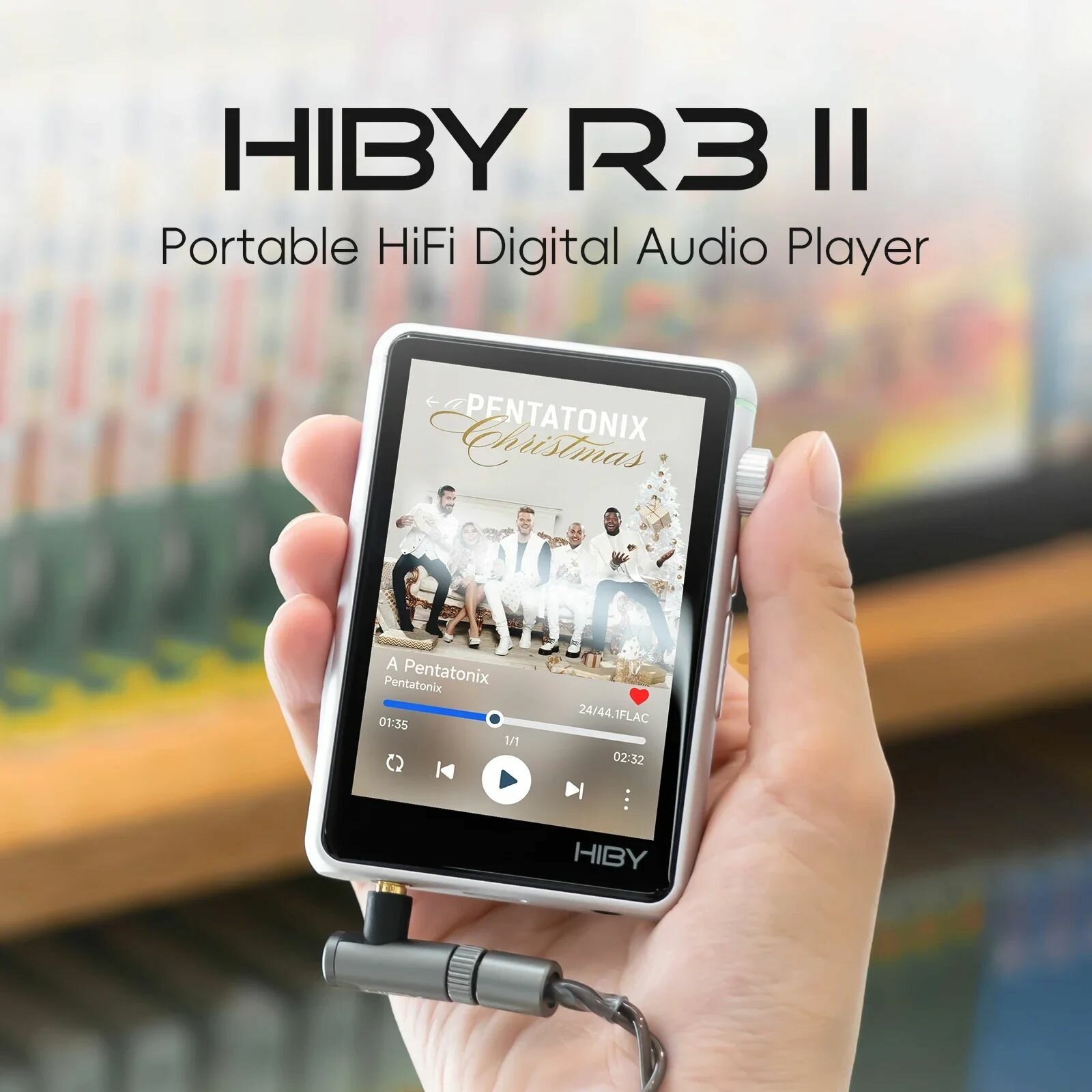 Музыкальный плеер HiBy R3 II 2025 / R3 Gen 2, Bluetooth 5.1, Wi-Fi, MQA
