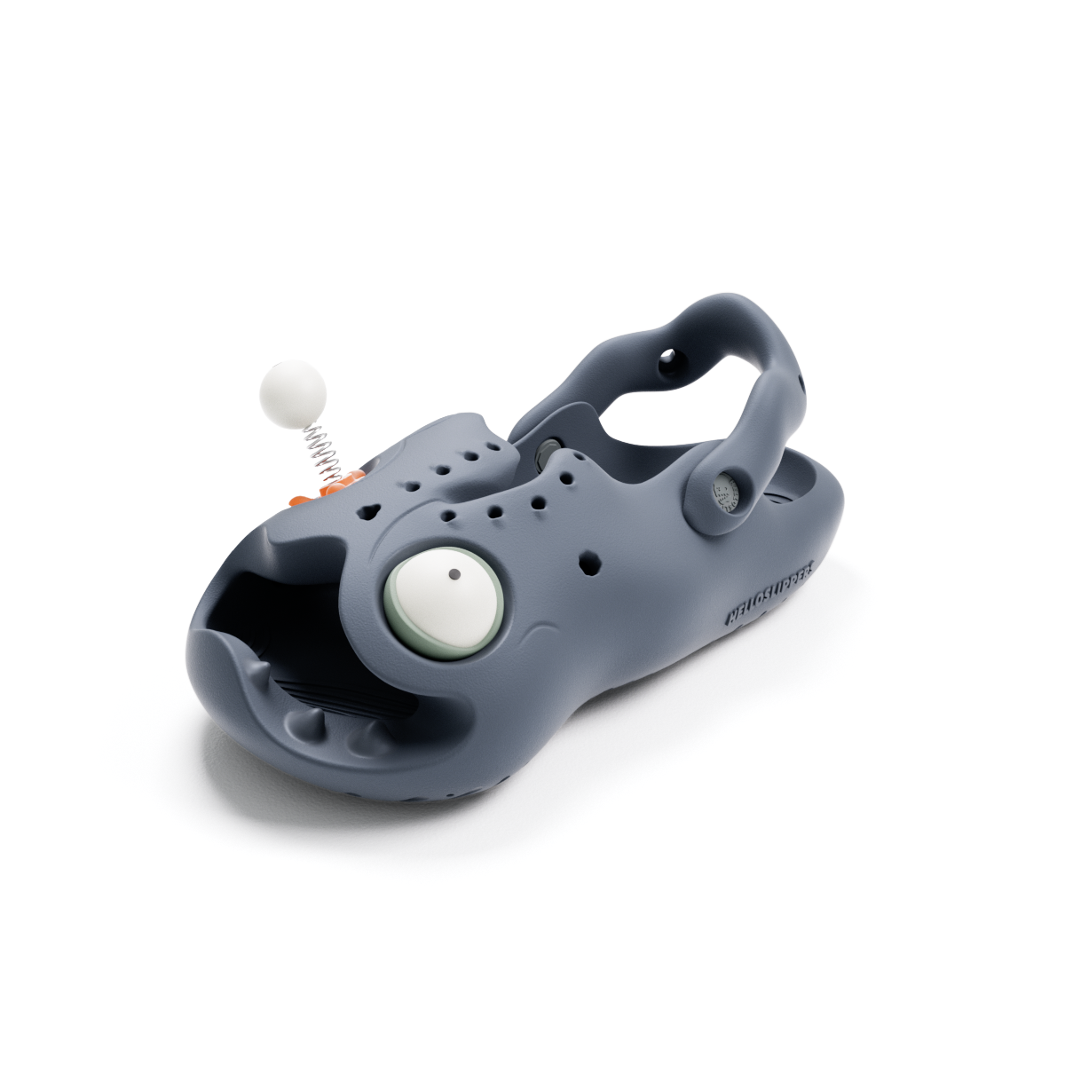 Клоги унисекс HelloSlippers Mr. Skully Spring Zombie, slate gray 44-45 EU