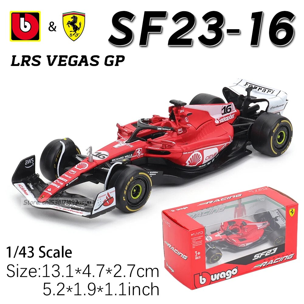 Bburago Ferrari SF23 1:43, 2023 SF23-16 GP