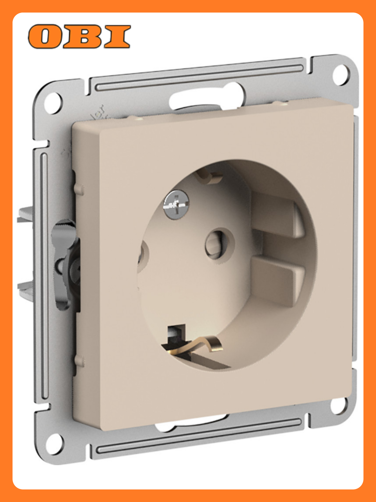 Розетка AtlasDesign 16А с заземл. защ. шторки механизм песочн. SE ATN001245