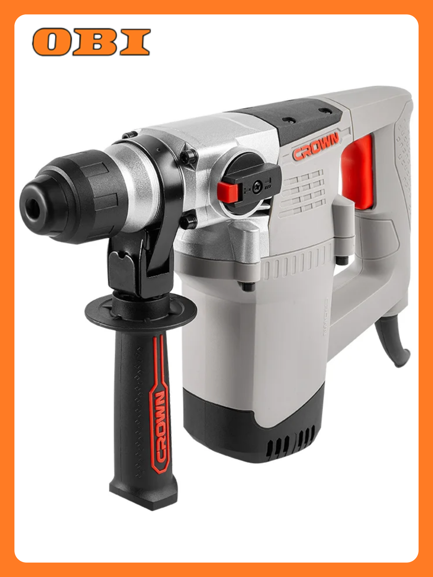 Перфоратор CROWN CT18187 BMC, мощность 1050Вт, 4м кабель, в кейсе