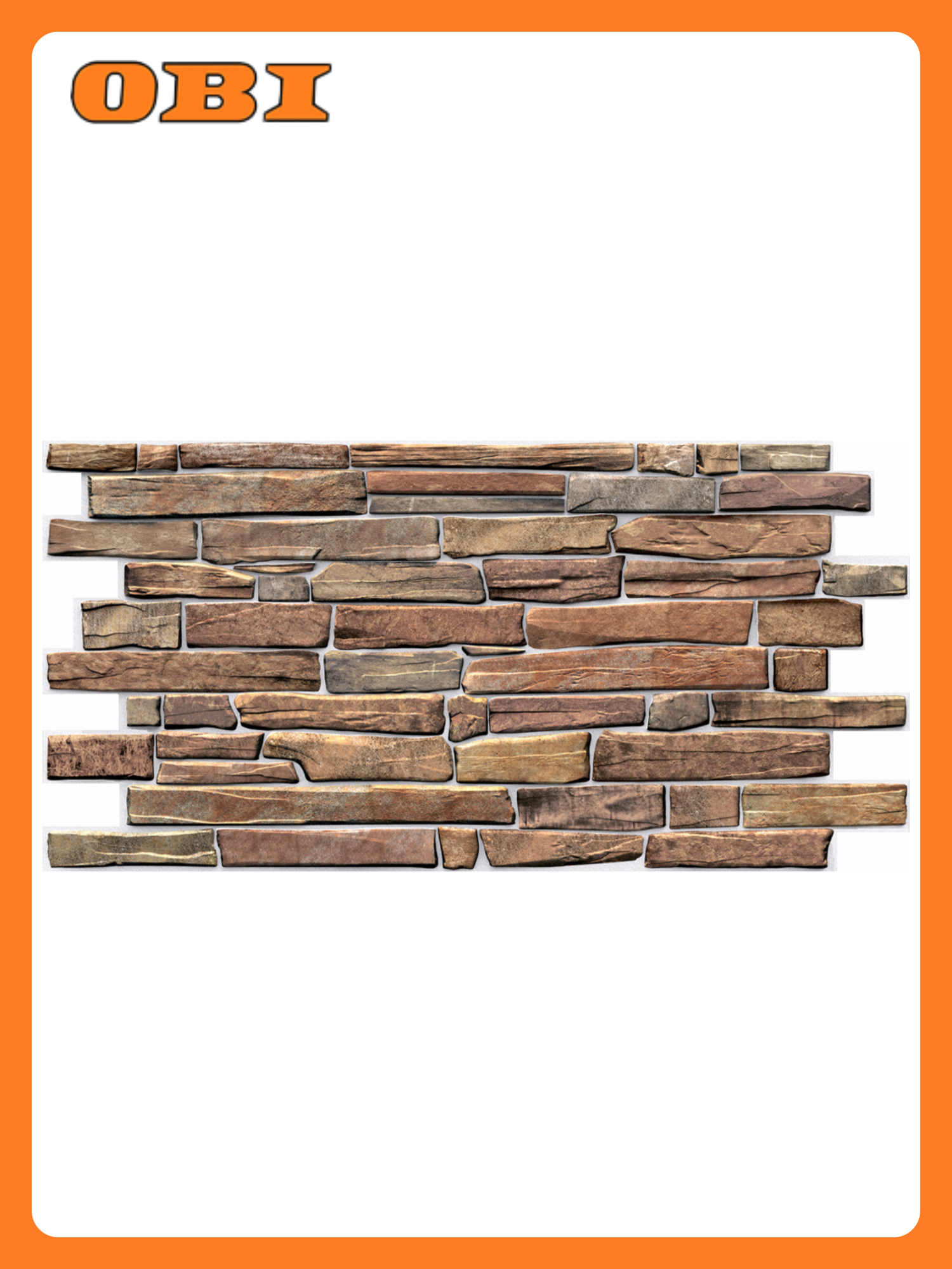 Панель ПВХ листовая 0,4мм камень "Сланец настоящий коричневый"