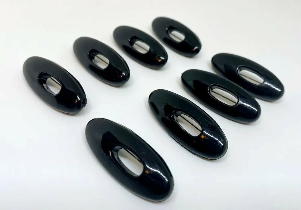 Булавка 3.7 см, 8 шт, цвет: черный