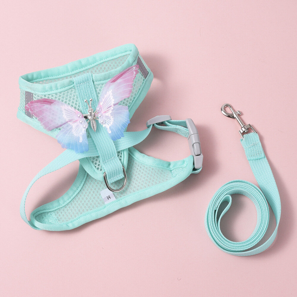 Взрывозащищенный дышащий жилет в стиле домашнего животного, шлейка для маленьких собак, уличная тяговая веревка для