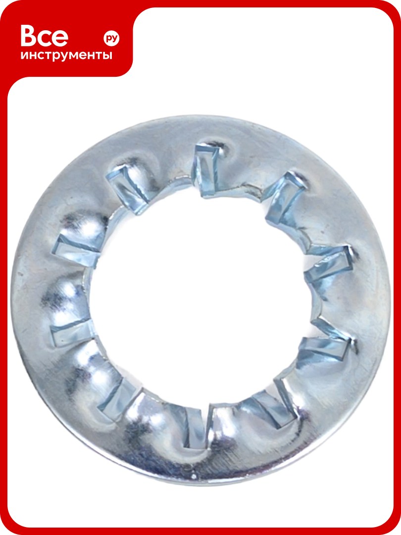 Гроверная шайба Госкреп DIN 6798J М8 (10 шт) 6-0040350