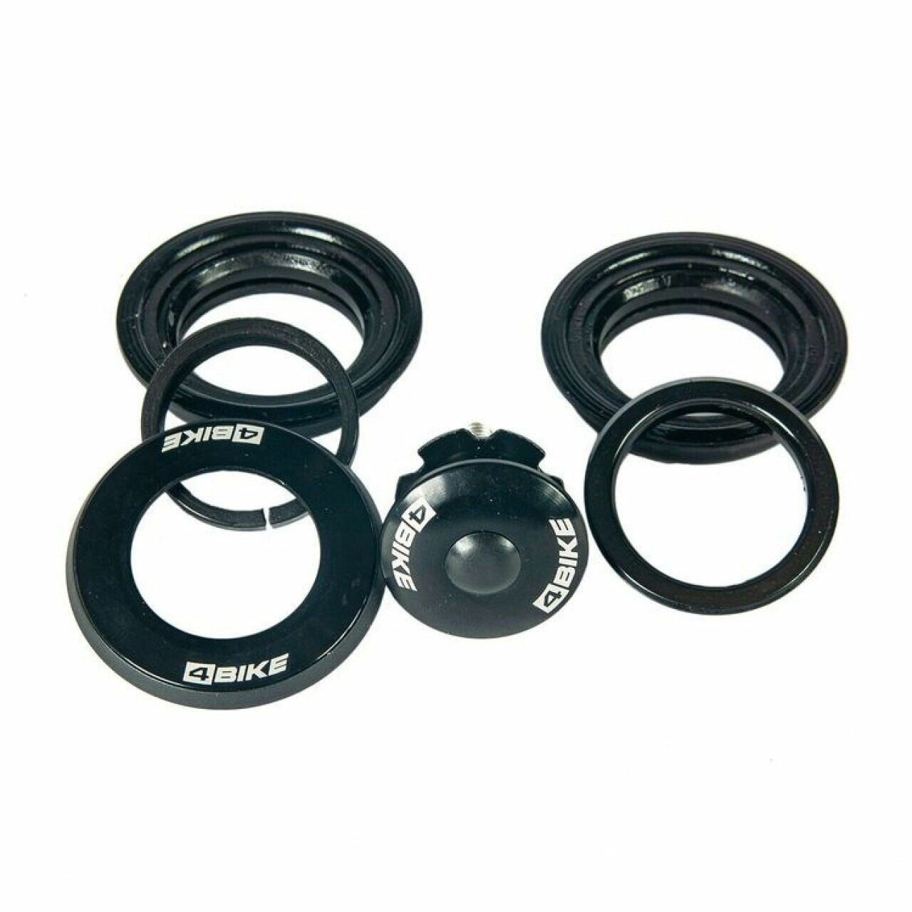 Рулевая колонка 4Bike GH-168, 1-1/8", полуинтегрированная на насыпных подшипниках