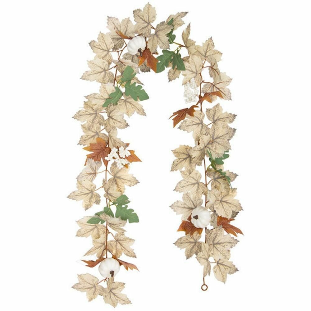 Кленовые листья, осенние, лиана кленовая пышная, искусственная для декора 1,75 метра