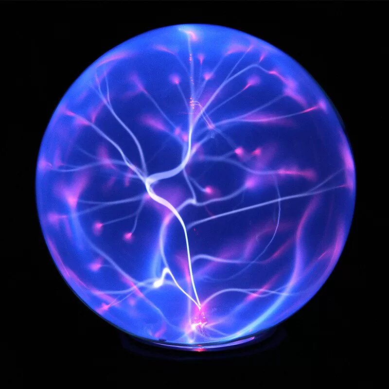Детский сенсорный плазменный электростатический кристальный шар, искусственный светящийся шар, игрушка с катушкой Тесла