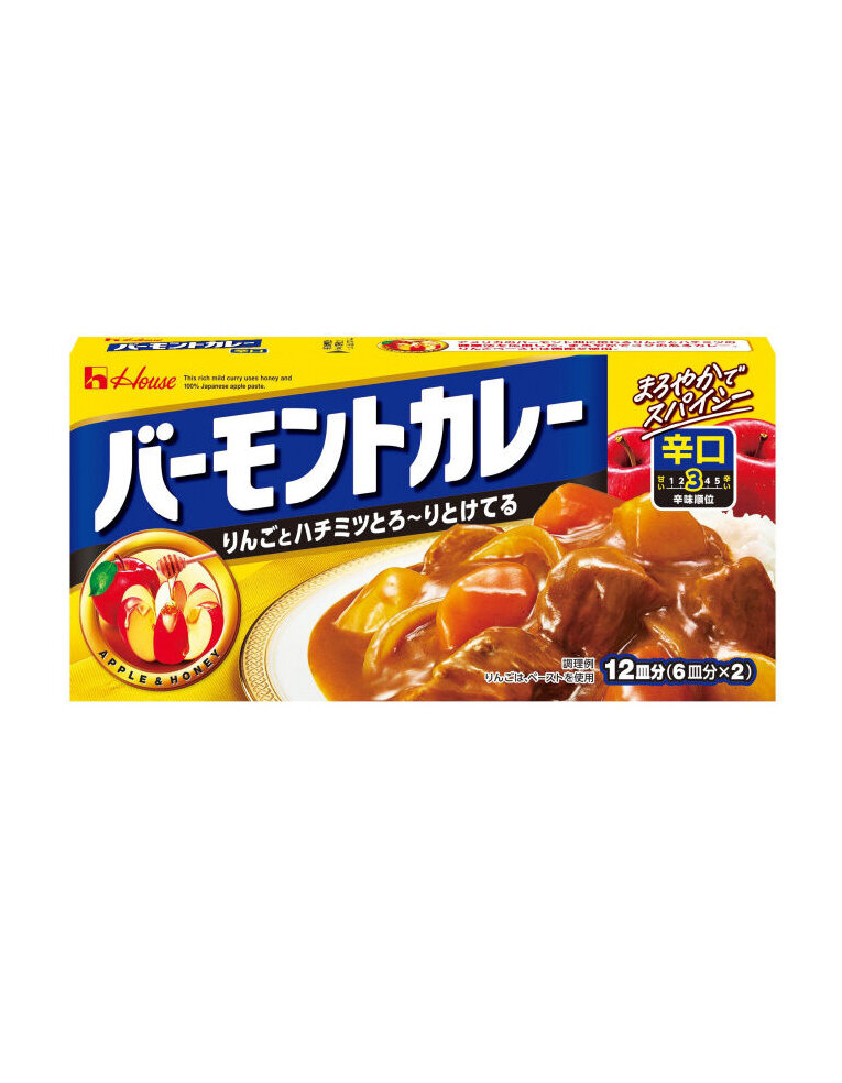 Соус овощной Карри острый Vermont Curry (12 порций) 230 г, Япония