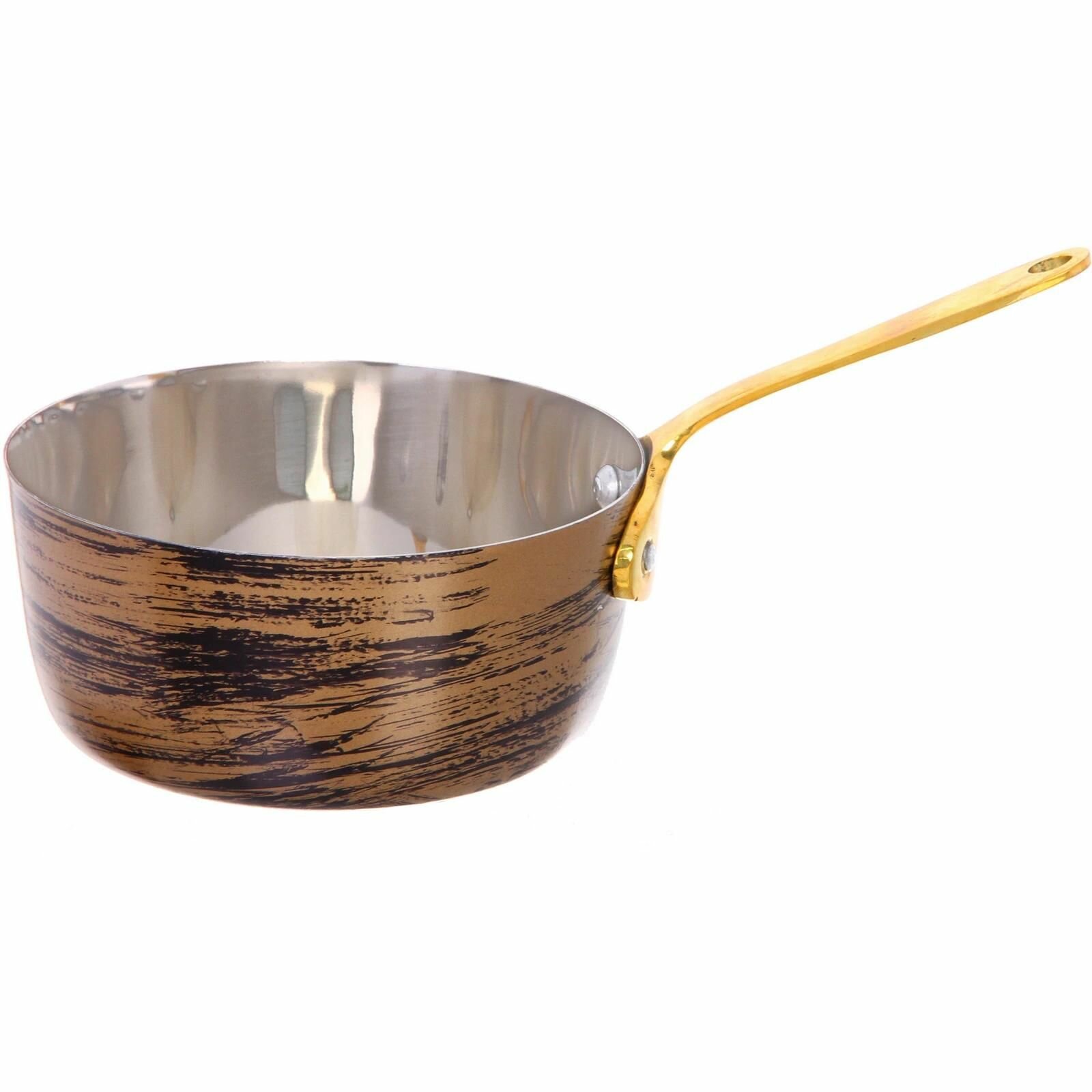 Ковш ANKUR EXPORTS из нержавеющей стали для соуса 0,3 л, 12 см цвет Антик