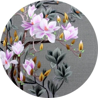 Набор для вышивки Vestone, шелк, Сучжоу классическая вышивка Сиреневый, 68103