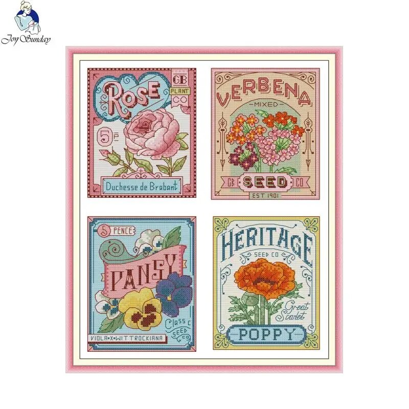 Joy Sunday Набор для вышивки крестиком с изображением книги 14CT White Cloth