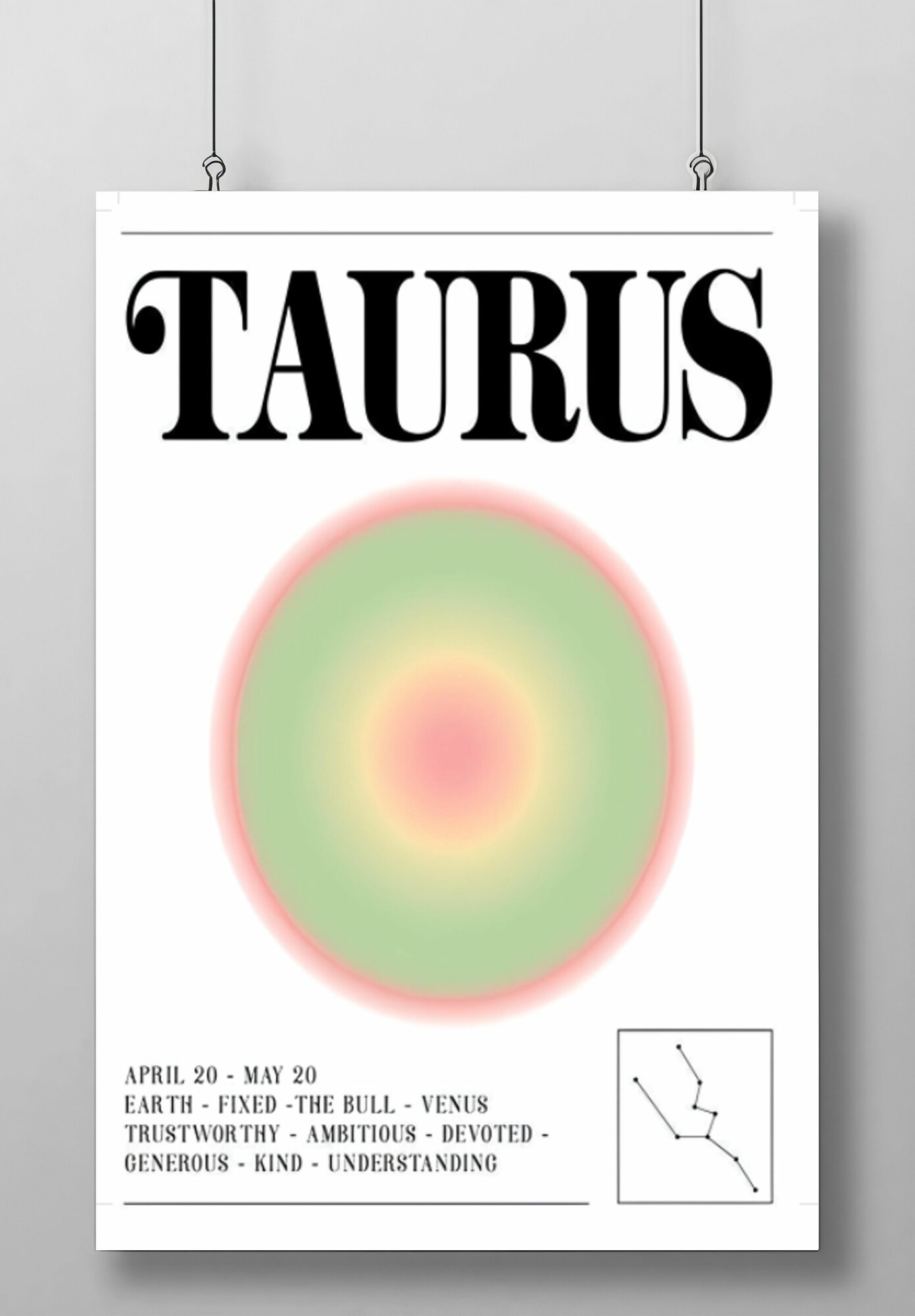 Постер / Плакат Телец (Taurus)