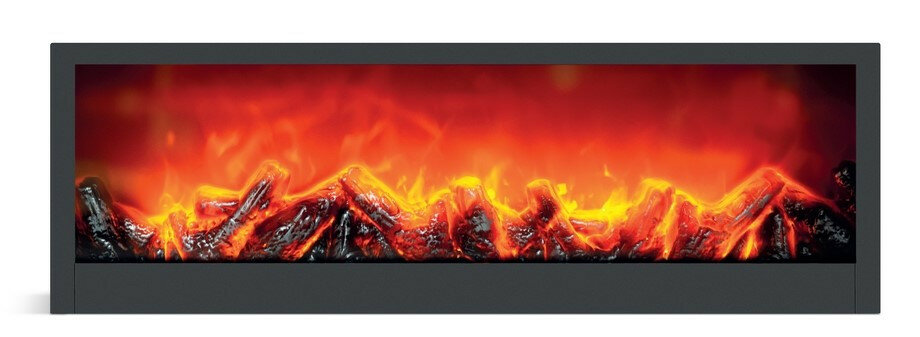 Светильник интерьерный Камин 60*19*10 см, эффект живого пламени