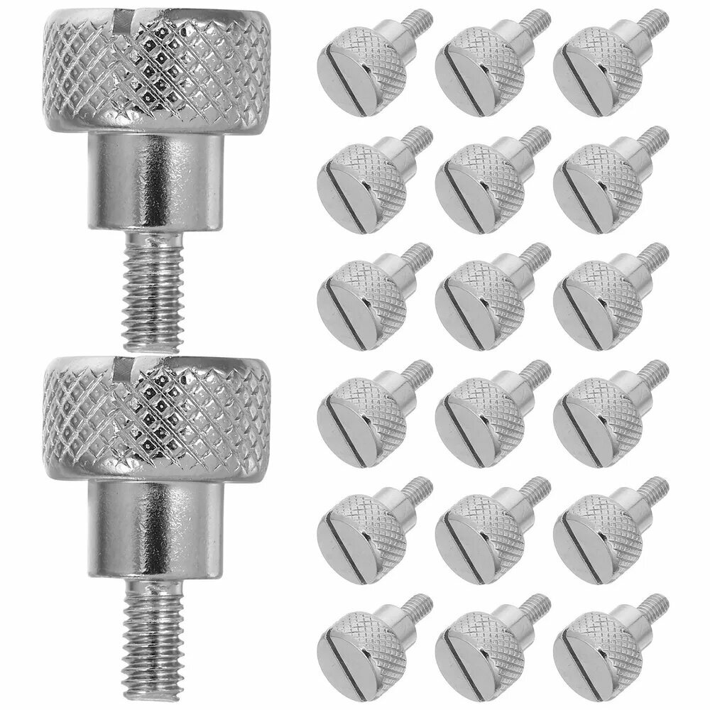 Набор из 20 стальных винтов для лапки швейной машины, с крупной накаткой, для домашнего шитья