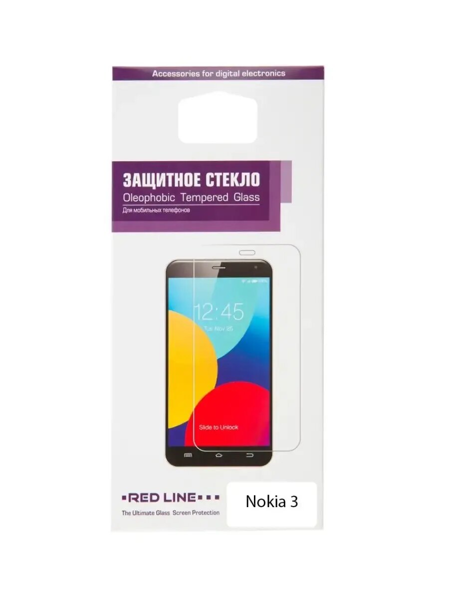 Стекло закаленное Red Line на Nokia 3