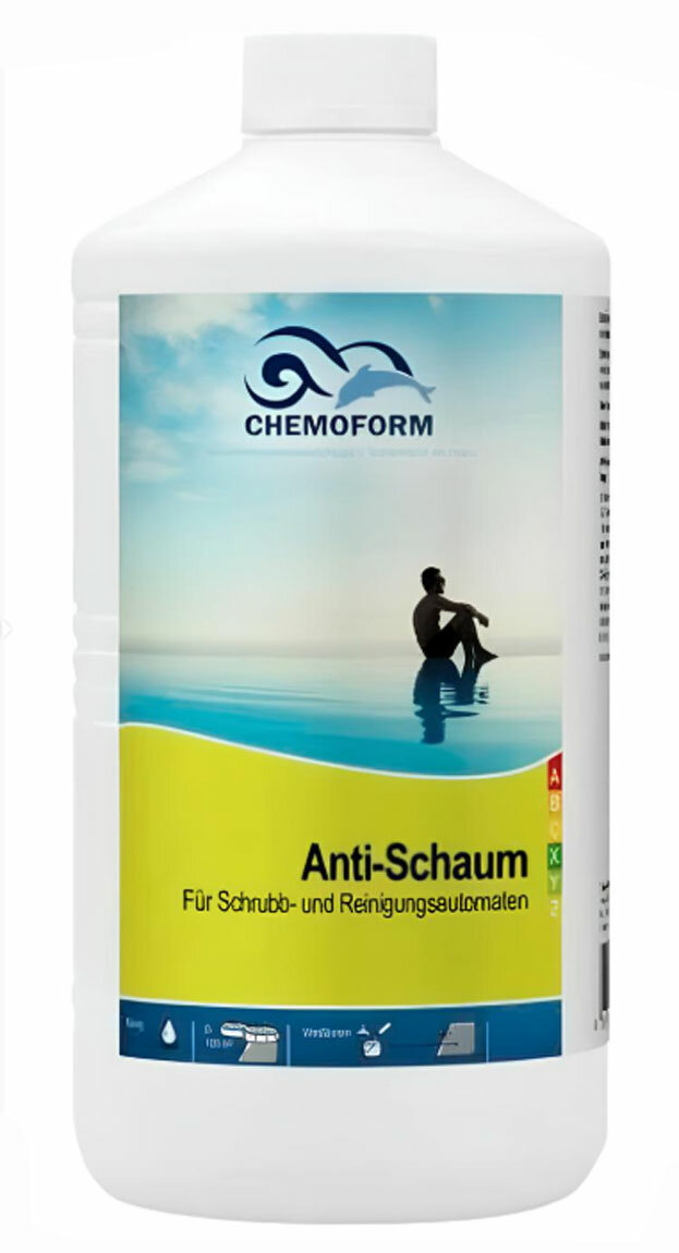 Антипена Anti-Shaum для бассейна жидкость 1 л (1 кг) Chemoform - Химия для бассейна / Средство для ухода за водой