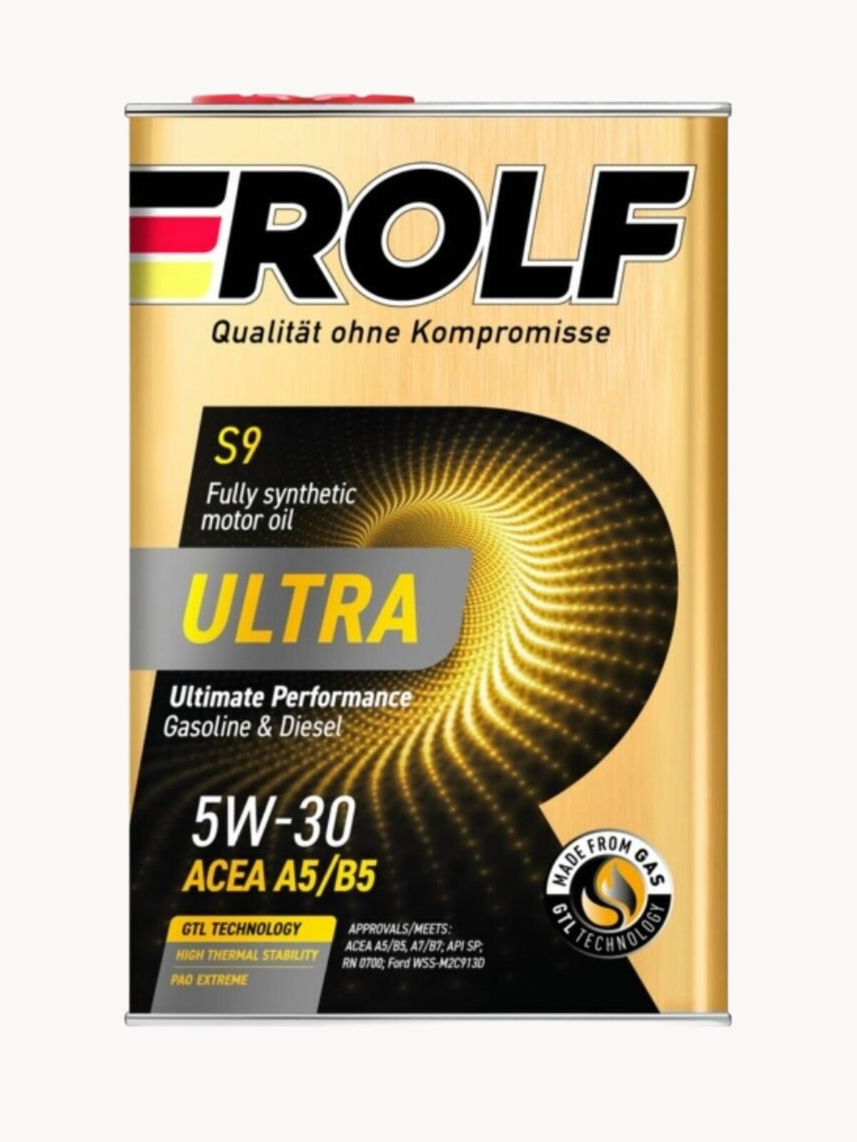 Масло моторное синтетическое Ultra 5W30 SP, A5/B5 4л, ROLF 323147