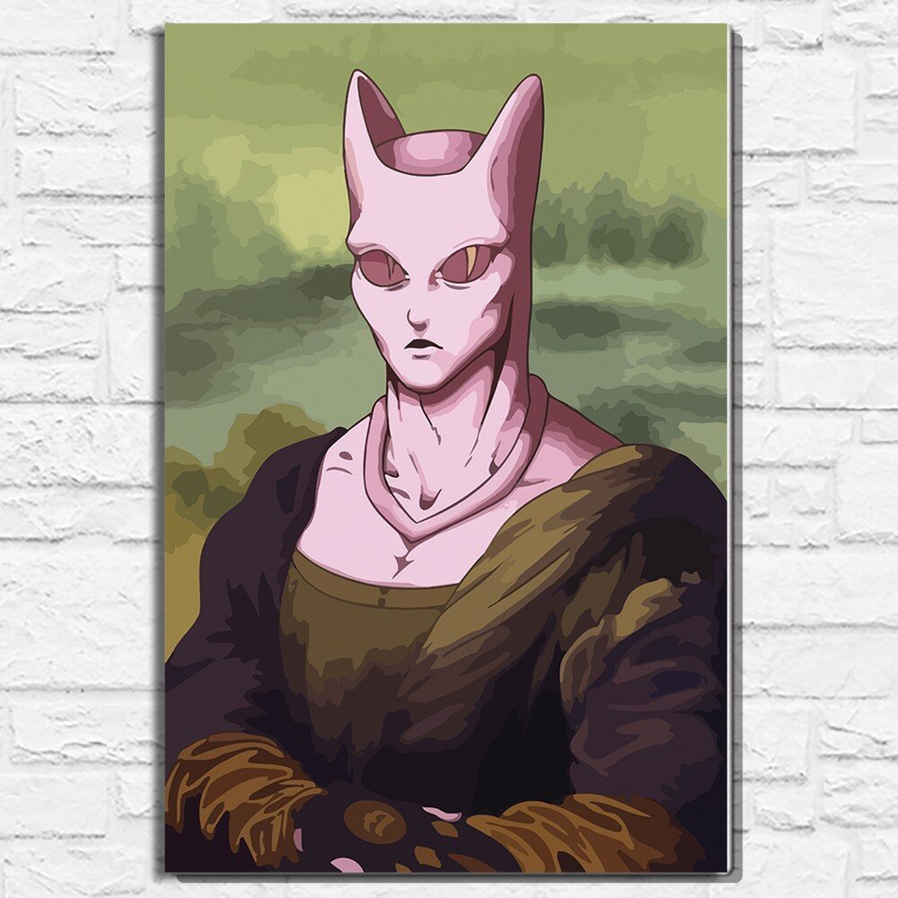 Картина по номерам на холсте аниме Джоджо (jojo, Киллер квин) - 14030 В 40х60