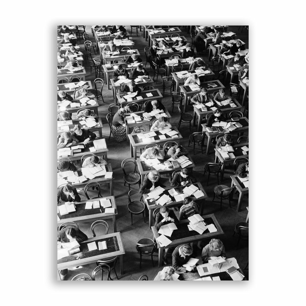 Советский постер, плакат на бумаге / Советские рабочие / Размер 40 x 53 см