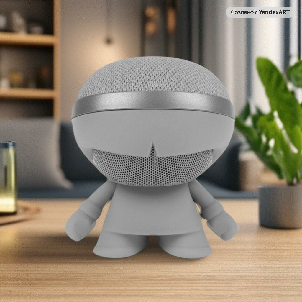 Портативная колонка X5 XOOPAR BOY STEREO, LED-подсветка, серебристый