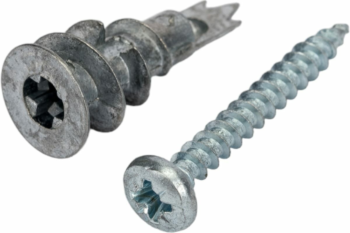 Дюбель Госкреп DRIVA металл с шурупом 10 шт 4-0014580 для монтажа материалов