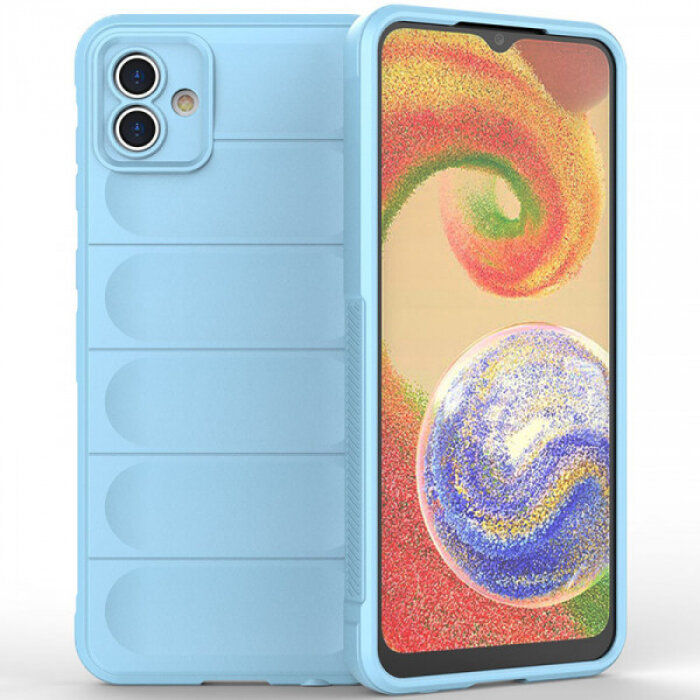 Flex Silicone Противоударный чехол для Samsung Galaxy A04 4G / M13 5G с защитой камеры и микрофиброй