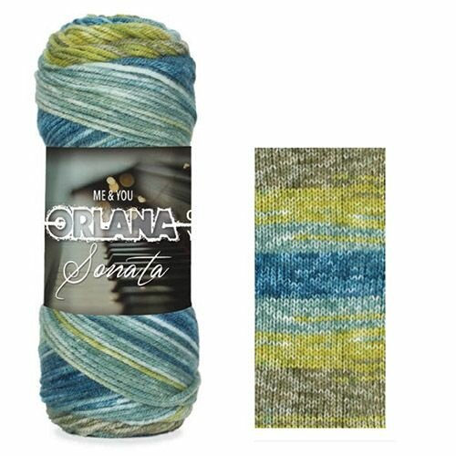 Пряжа Orlana Sonata Nako 100% акрил,100гр - 165м (5 мотков) 32749