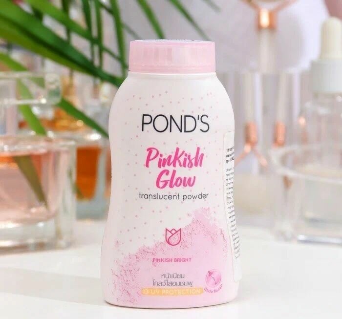 Рассыпчатая пудра Ponds Pinkish Glow Translucent Powder для лица парфюмированная лёгкая матирующая 50 г крема Мэджик Паудэр 50 гр