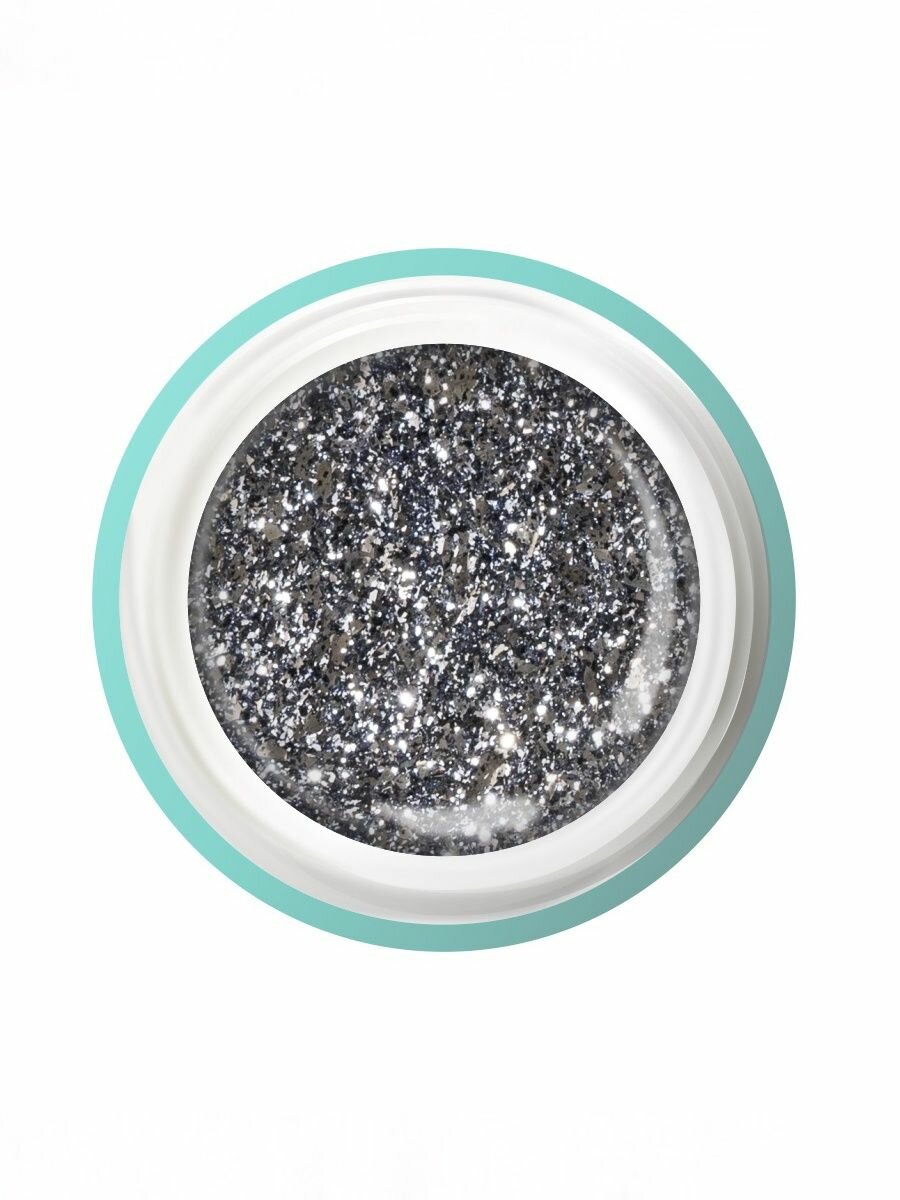 Nail Club Гель-краска с блёстками и пайетками S-35 Galactic, 5 мл.