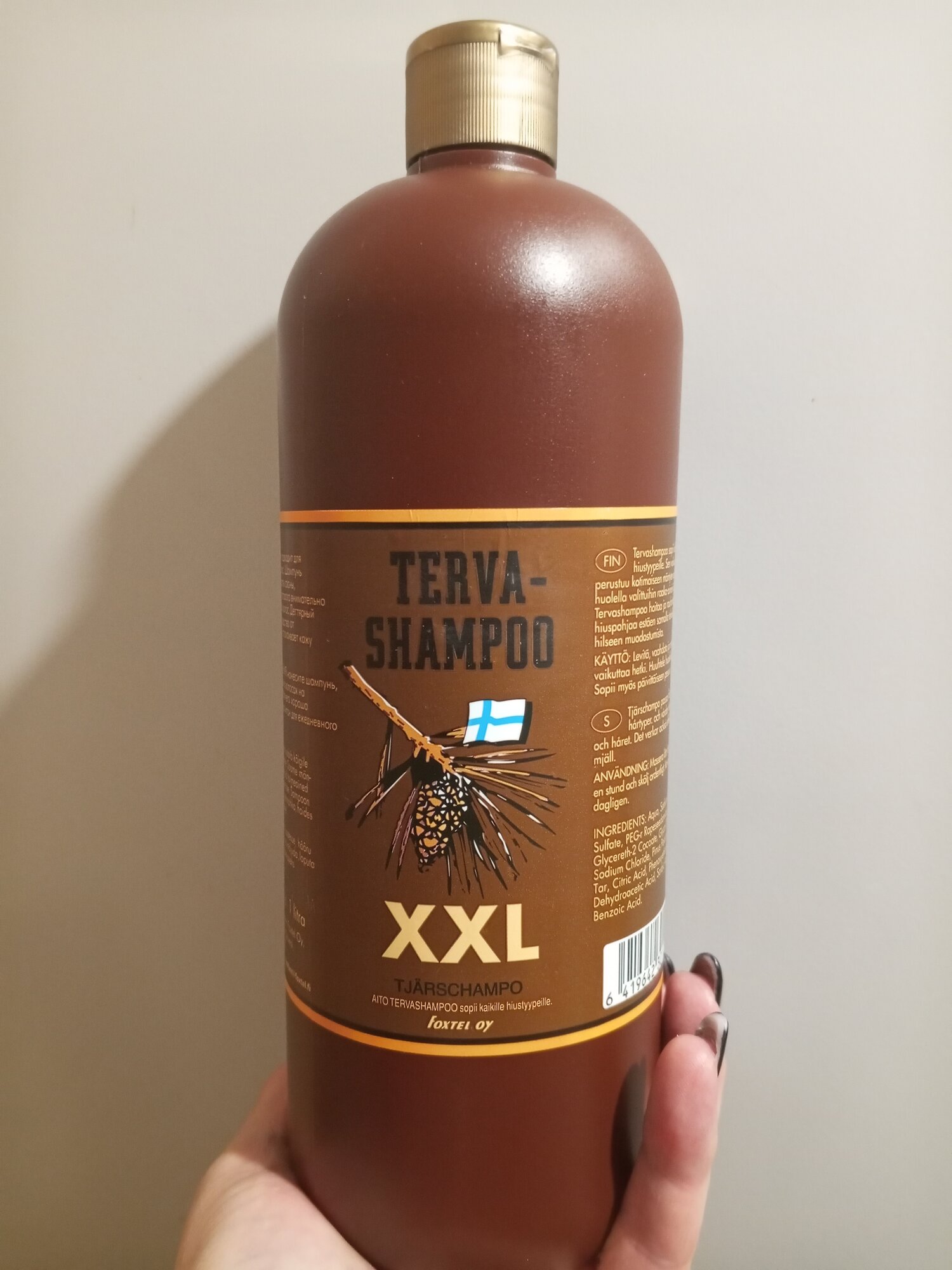 Шампунь Tervapuun Tuoksu дегтярный, 1000 мл