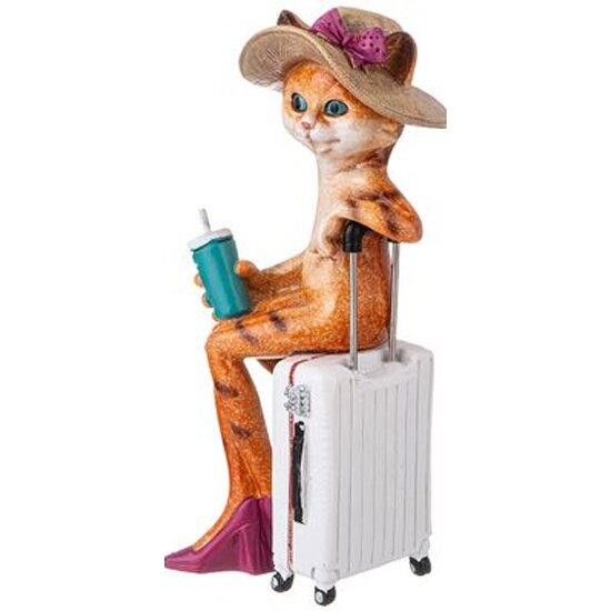 Фигурка декоративная Lefard "кошка-путешественница" 7,5х7х17,3 см