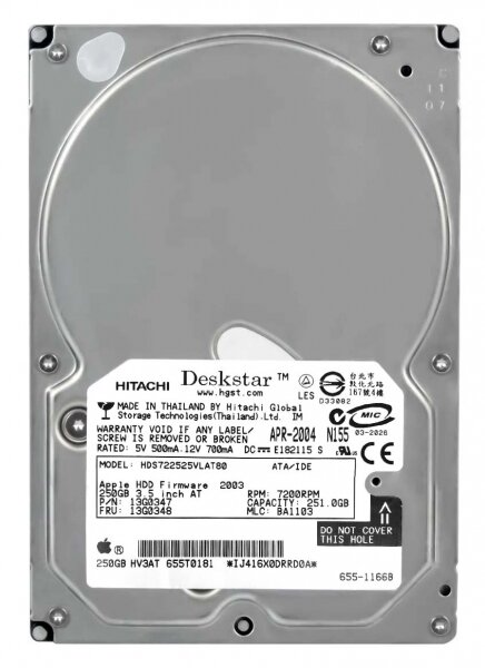 Жесткий диск Hitachi 13G0348 250Gb 7200 IDE 3.5" HDD