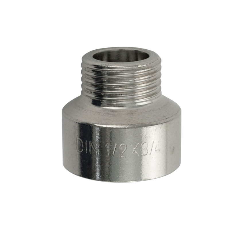 Переходник 3/4 м х 1/2 п, 15 мм, из нержавеющей стали марки 304