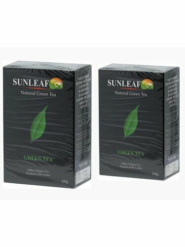 Чай "Sunleaf" зелёный "Green Tea" 100г - 2 упаковки